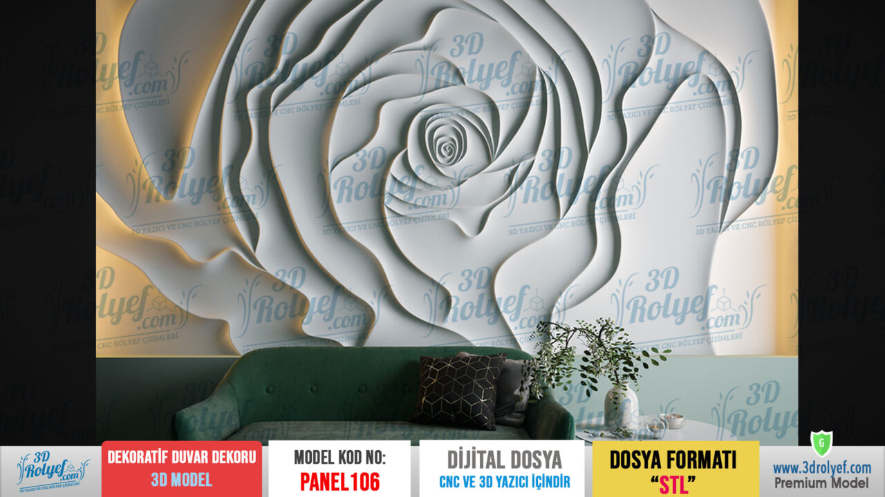 Panel105- İpek Dekoratif Duvar Panel Modeli